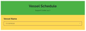 Vessel Schedule – TCI Seaways